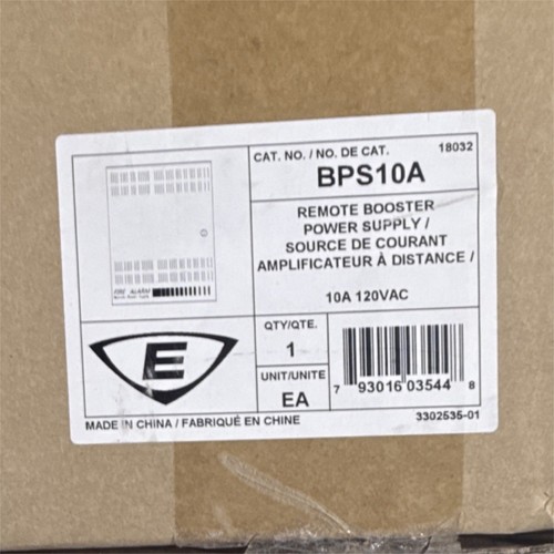 Edwards BPS10A Remote Booster Power Supply Fire Alarm 10A 120VAC BPS10A ...