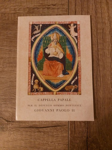 Official Vatican Booklet Holy Mass Papal Chapel the deceased Pope John ...