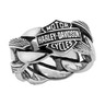 Harley-Davidson Men's Sterling Silver Live To Ride Ring Wedding Band | eBay