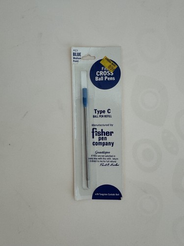 Vintage NOS Fisher Blue Ink Medium Point Type C Ball Point Pen Refills ...