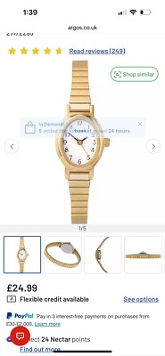 Ladies Gold Expander Watch for sale | eBay