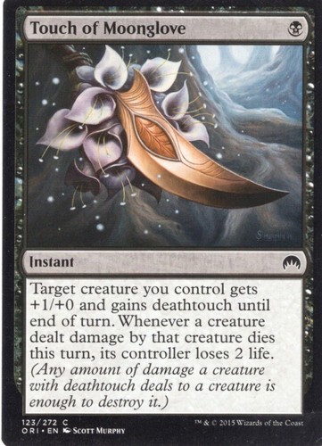 3X TOUCH OF MOONGLOVE 123/272 MAGIC ORIGINS MTG MAGIC LP X3 | eBay