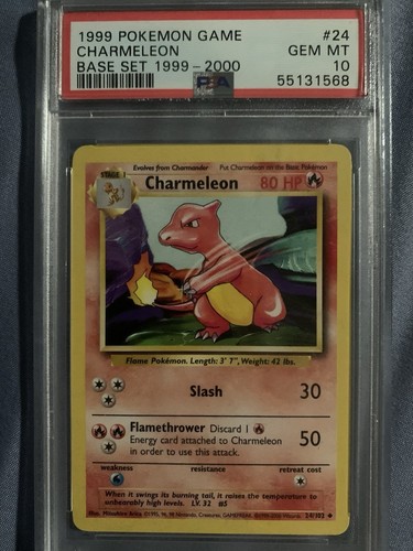 Pokémon TCG Charmeleon Base Set, 24/102, 1999-2000 Wizards | eBay