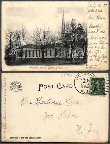 NEW JERSEY Metuchen VINTAGE POSTCARD | eBay