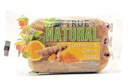 True and Natural Soap - Turmeric and Citrus Bar Soap 4 oz (Pack of 3 ...