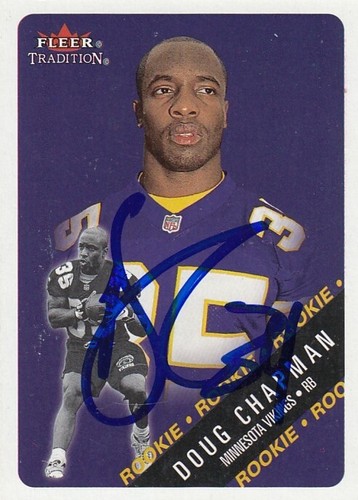 Minnesota Vikings Doug Chapman 2000 Fleer Rookie Signed IP Autograph ...