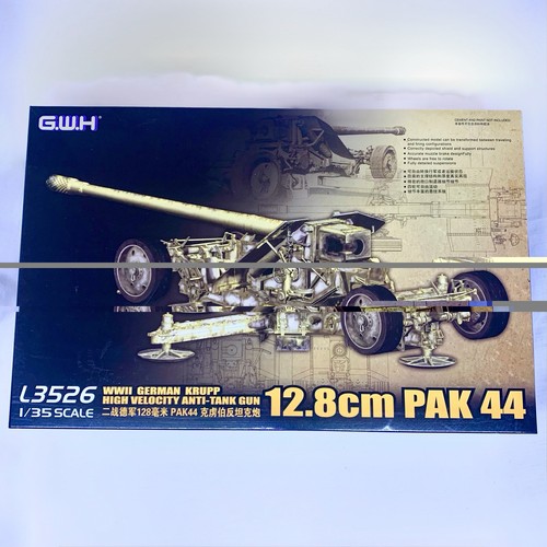 NEW RARE 1/35 GWH L3526 German Krupp Pak 44 12.8cm Anti Tank Gun Model ...