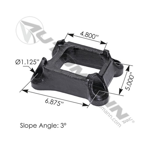 Peterbilt Air Leaf Rear U-Bolt Bottom Plate | MPB75901 | 03-04901 | OEM