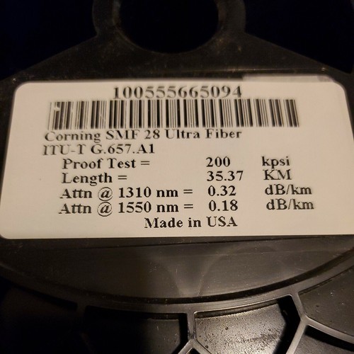 Corning SM-28 Ultra Raw Fiber ITU-T G.657.A1 4pcs/Rolls | eBay