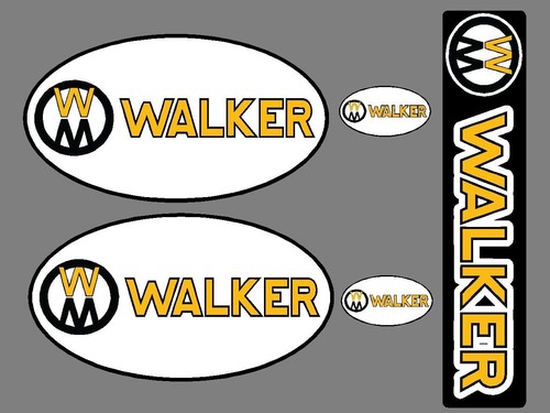 Walker Mower Decals Stickers - Set of (5) - MT GHS | eBay