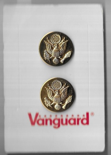 PAIR U.S ENLISTED MAN UNATTACHED BRANCH COLLAR INSIGNIA ON VANGA CARD ...