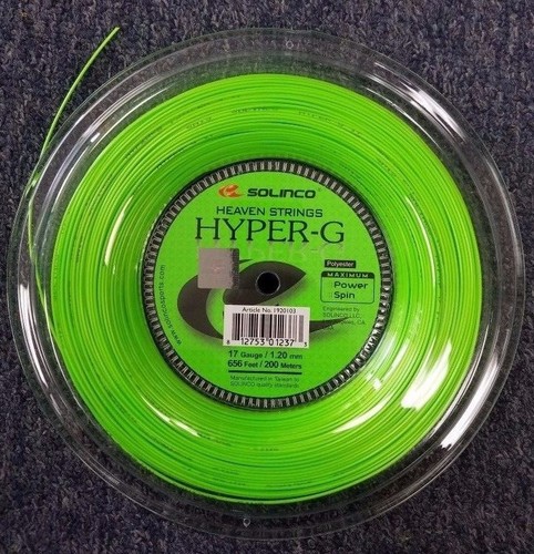 Solinco Hyper G Hyper-G 17 Gauge 1.20mm 656' 200m Tennis String Reel ...
