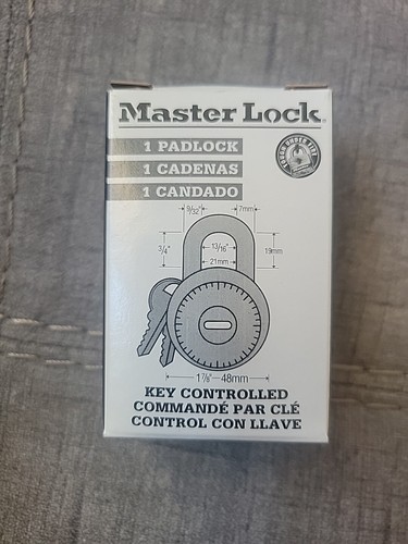 Vintage Combination Padlock Key-Controlled Master Lock #1525 NOS | eBay