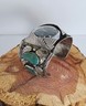 Signed Carl Begay Navajo cuff bracelet Shadow Box Turquoise Sterling ...