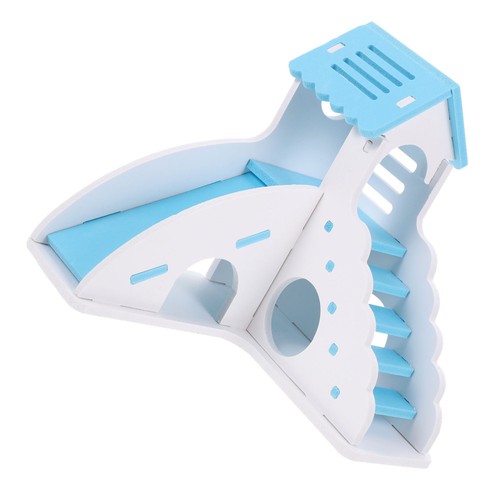 Hamster House with Ladder and Slide Small Pet Castle House with Slide ...