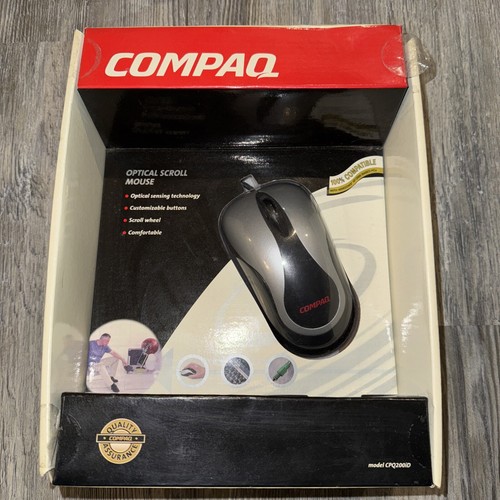 Vintage NEW Compaq CPQ200iD Optical Scroll Mouse. Scroll Wheel ...