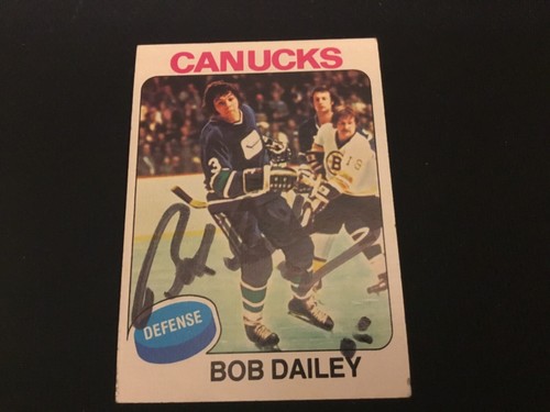 Autographed 1975-76 Topps Bob Dailey DEC. #L-1 | eBay