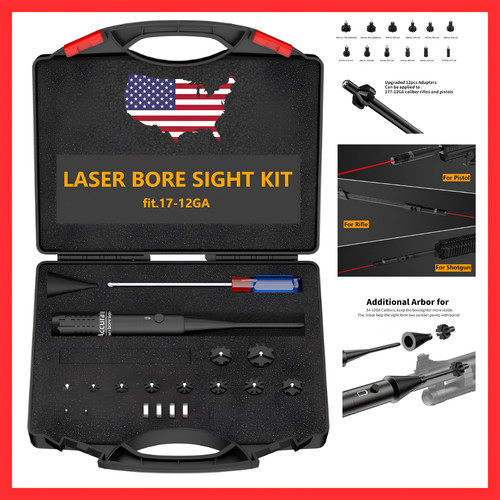 Professional Laser Bore Sight Kit : Multiple Caliber Upgraded -Laser ...