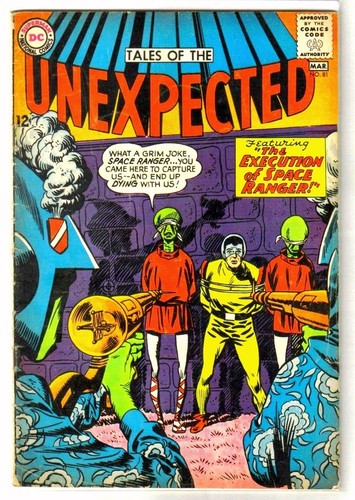 TALES of the UNEXPECTED #81 Execution of the Space Ranger! DC Comic ...