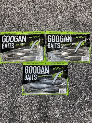 Googan Baits Dart Soft Jerkbait 6" Watermelon RedPlastic Lure Lot Of 3 ...