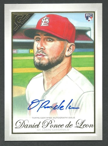 2019 Topps Gallery Autograph Daniel Ponce de Leon #34 ROOKIE ...