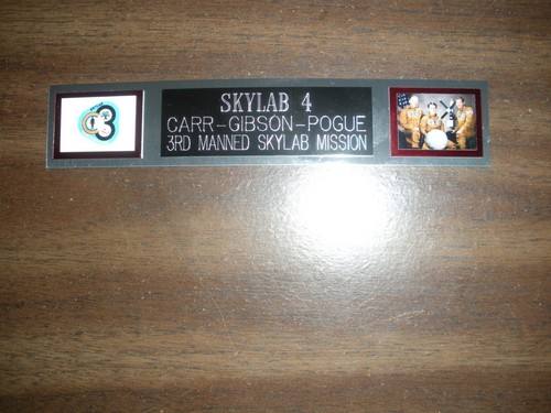 SKYLAB 4 (NASA) ENGRAVED NAMEPLATE FOR PHOTO/DISPLAY | eBay
