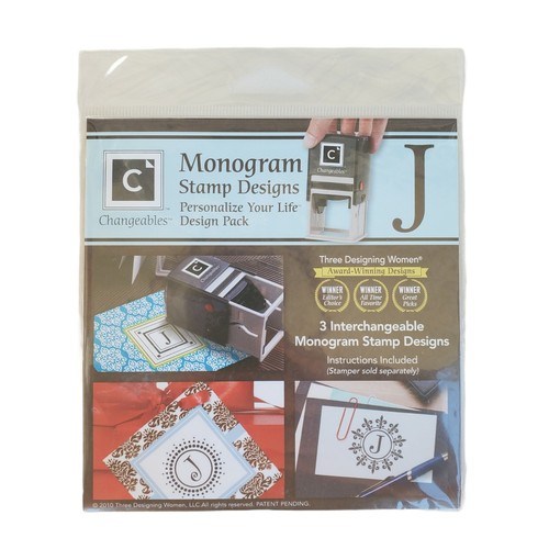 Changeables Monogram Stamp Designs Set of 3 - Letter J Crafting ...