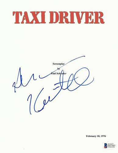 HARVEY KEITEL SIGNED 'TAXI DRIVER' FULL SCRIPT SCREENPLAY AUTHENTIC ...