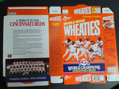 Collectable Cincinnati Reds - Wheaties Box 1990 World Champions | eBay
