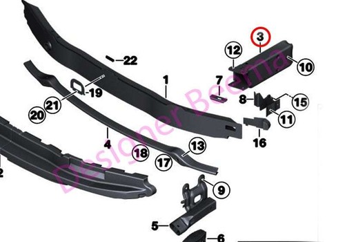BMW 1' 2' 3' F20 F21 F22 F23 F30 Front Bumper Carrier Deformation ...