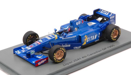 Model Car formula 1 F1 spark Model Scale 1:43 Ligier JS41 Panis ...