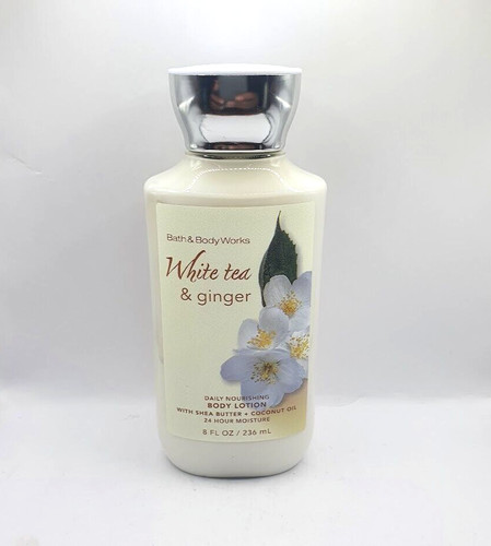BATH AND BODY WORKS WHITE TEA & GINGER BODY LOTION 8 FL OZ 667558331842 ...