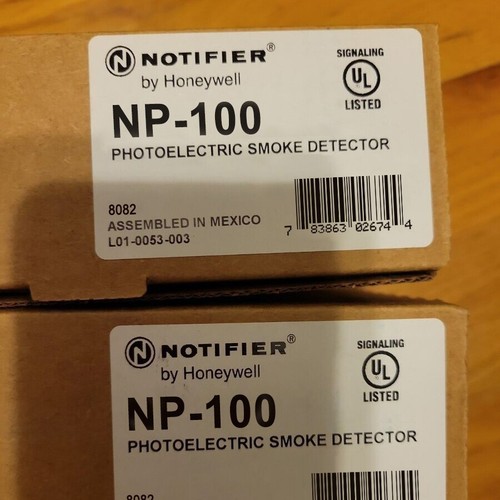 Notifier NP-100 Photoelectric Smoke Detector Fire Alarm NP 100 NIB! | eBay