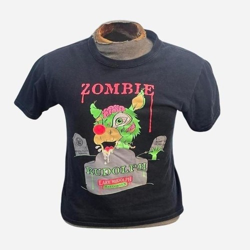 kids halloween zombie rudolph souvenir tee large | eBay