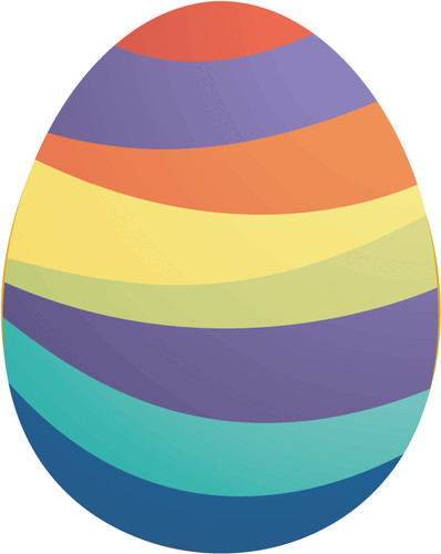 Color Lines Easter Egg Car Bumper Sticker Decal | eBay