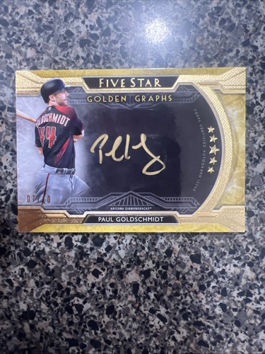 2018 Topps Five Star - Golden Graphs Paul Goldschmidt #FGG-PG Gold /10 ...