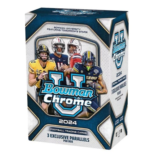 2024 Bowman Chrome University U Football Factory Sealed Blaster Box | eBay