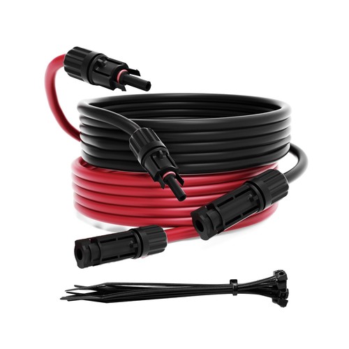 Solar Extension Cable 10 Gauge Solar Panels Wire 100Ft 10AWG (6mm² ) PV ...