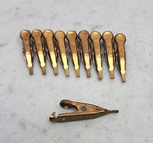 10 Pack Mueller Micro Alligator Clip Test Connector w/ Smooth Jaw ...
