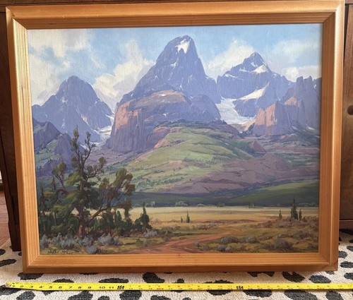 Wilton McCoy Original Oil Painting Signed On Canvas Framed 1952 - Large ...