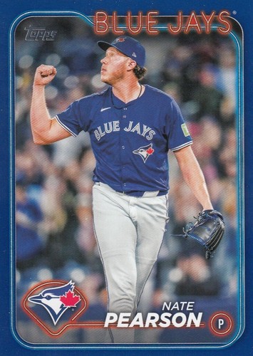 NATE PEARSON TOPPS UPDATE ROYAL BLUE PARALLEL BLUE JAYS #US40 2024 24 ...