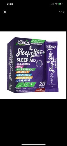 Clean Nutra Sleep Stick -no- Water Sleep Aid With Melatonin 20 Stic | eBay