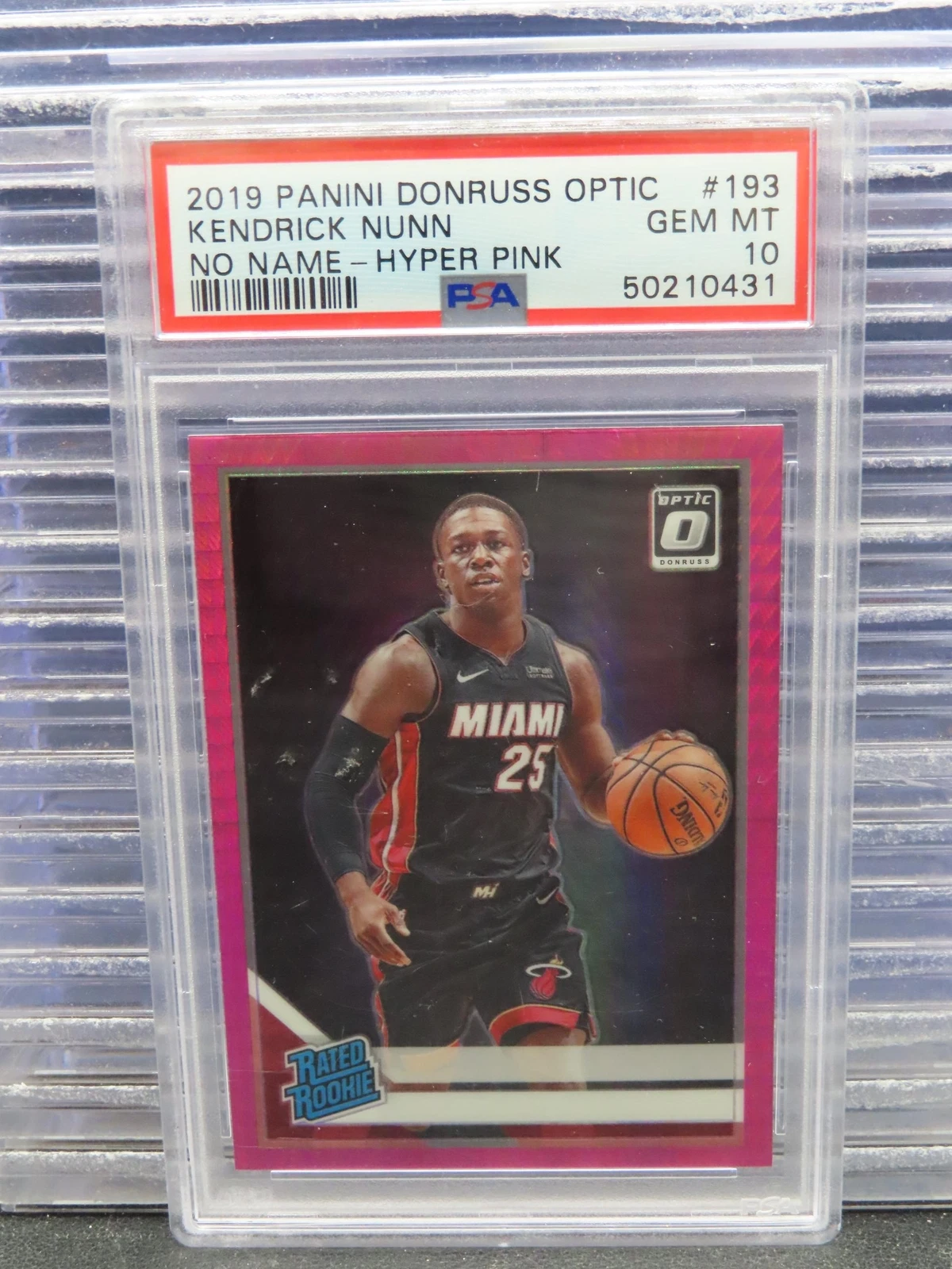 Kendrick Nunn 2019 Optic #193 Hyper Pink Price Guide - Sports Card Investor