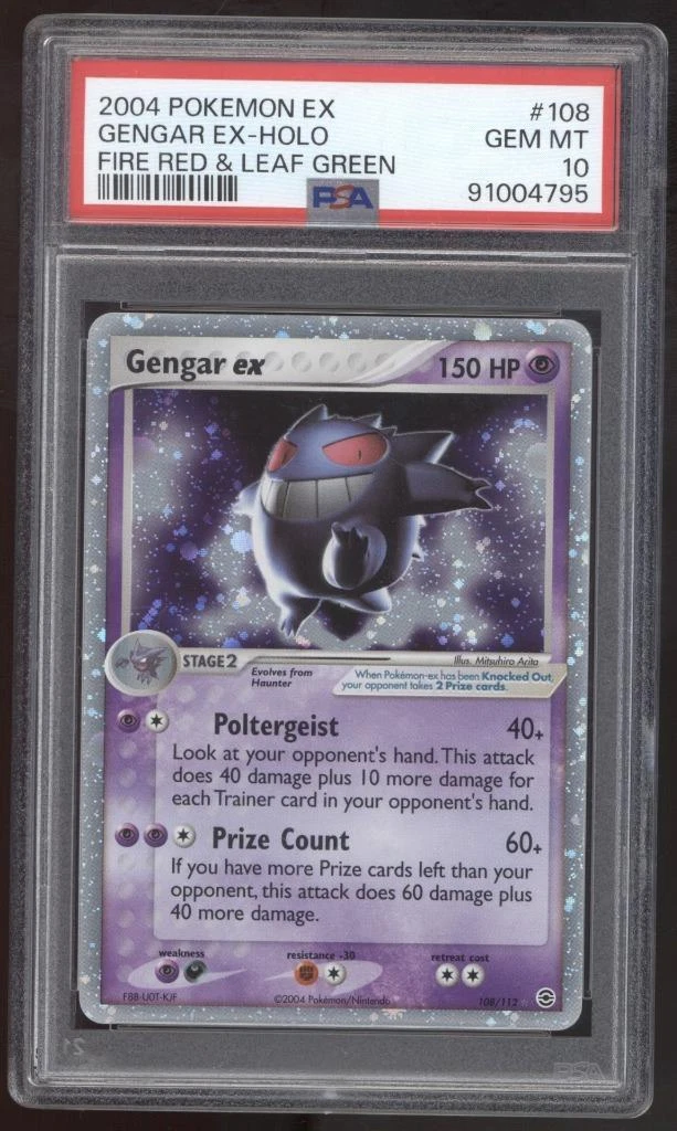 Gengar EX 2004 EX: FireRed & LeafGreen #108/112 Holo Price Guide ...
