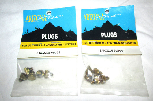 Arizona Mist Nozzle Plugs - Two PKGS of 5 ea. Mist Outdoor Cooling ...