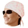 PINK RIBBONS Cancer Survivor FITTED w/Ties Head BANDANA Bandanna Doo Do ...