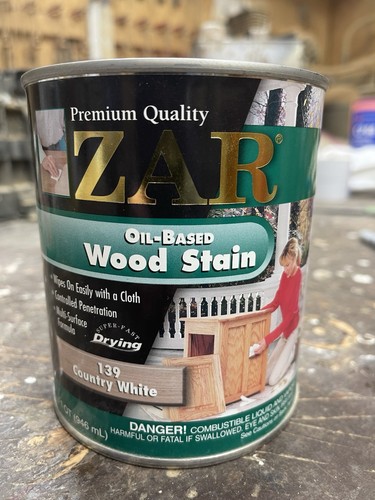 Zar 139 Country White Interior Wood Stain 1 Quart/ Oil Based ...