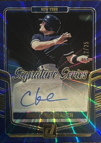 2024 Donruss Signature Series#7 Autograph Chuck Knoblauch Blue Laser 12 ...