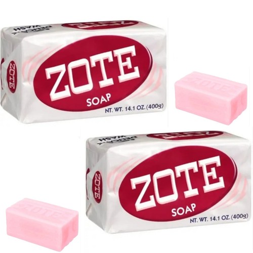 NEW! ZOTE (2-BARS) 14.1 Oz. Big Bars 🩷 •PINK• 🩷 ZOTE LAUNDRY SOAP🫧. | eBay