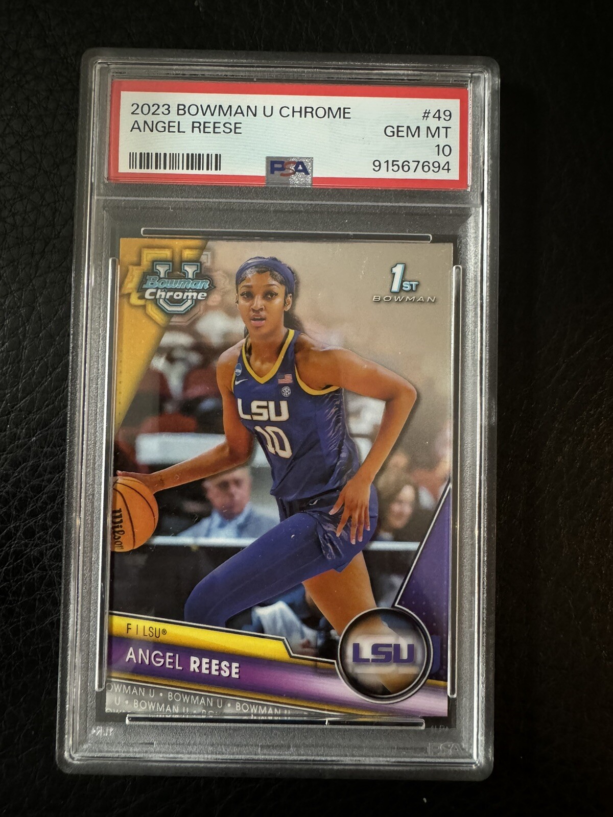 Angel Reese 2023 Bowman Chrome University #49 Base (1st) Price Guide ...